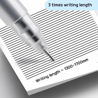 Transparent frosted gel pen 0.5mm point full needle tube bullet ...