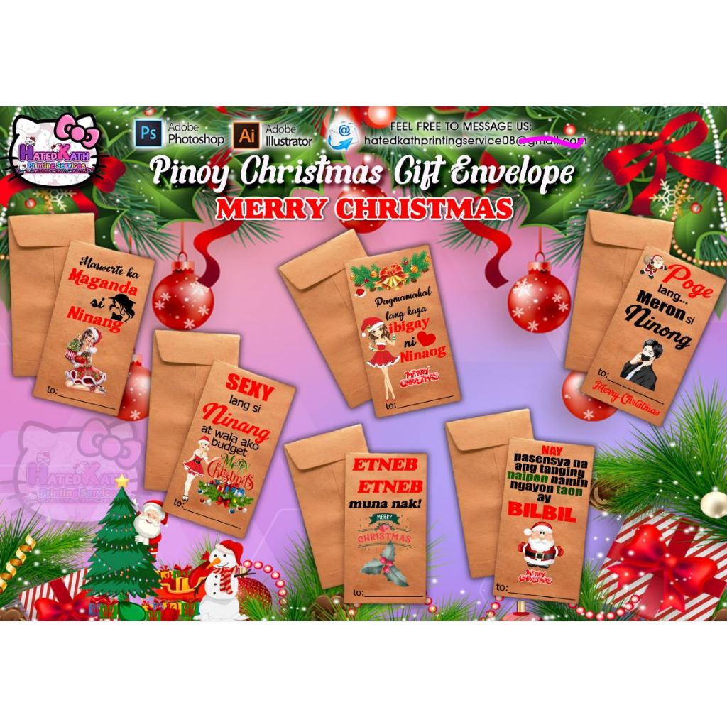 Customize Ampao for Christmas | Money Envelope | Pinoy Christmas Gift ...