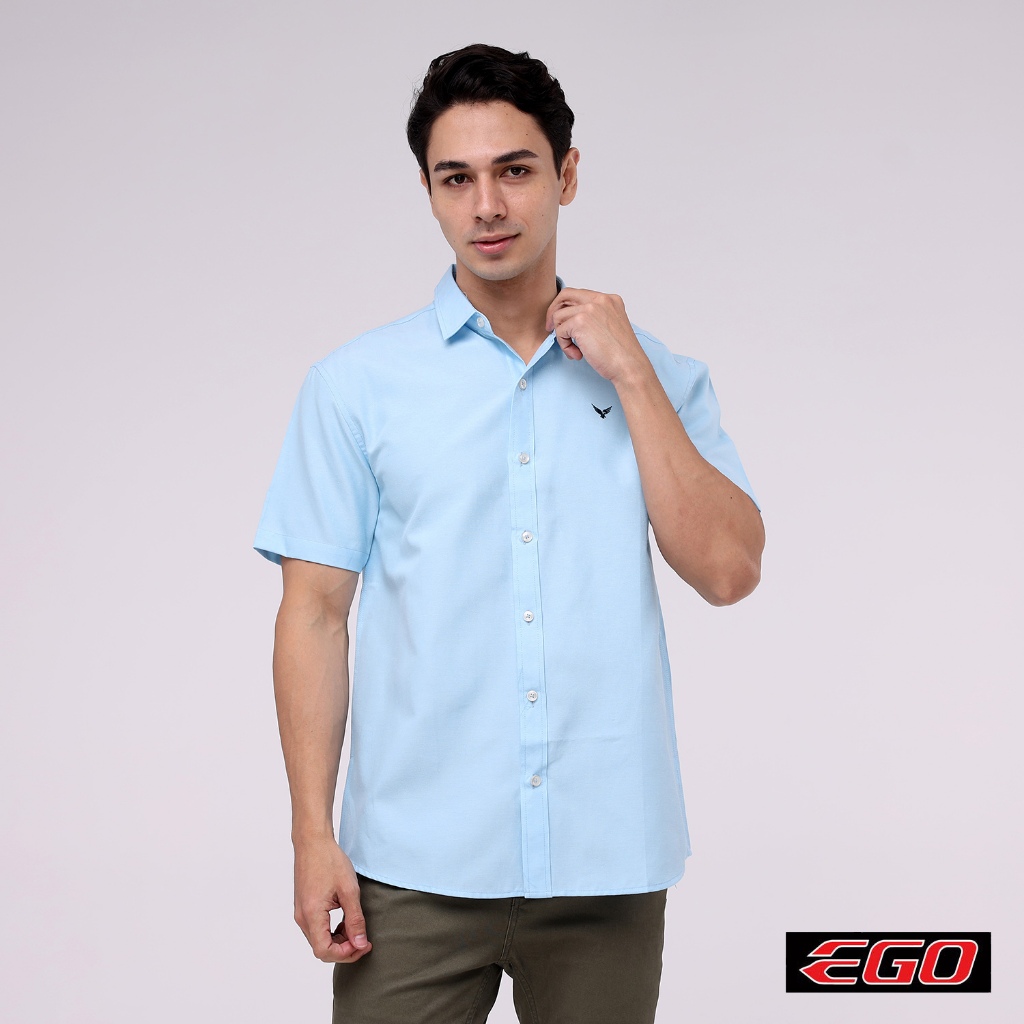 Ego Woven Oxford Polo Short Sleeve EMT04-0788 | Shopee Philippines