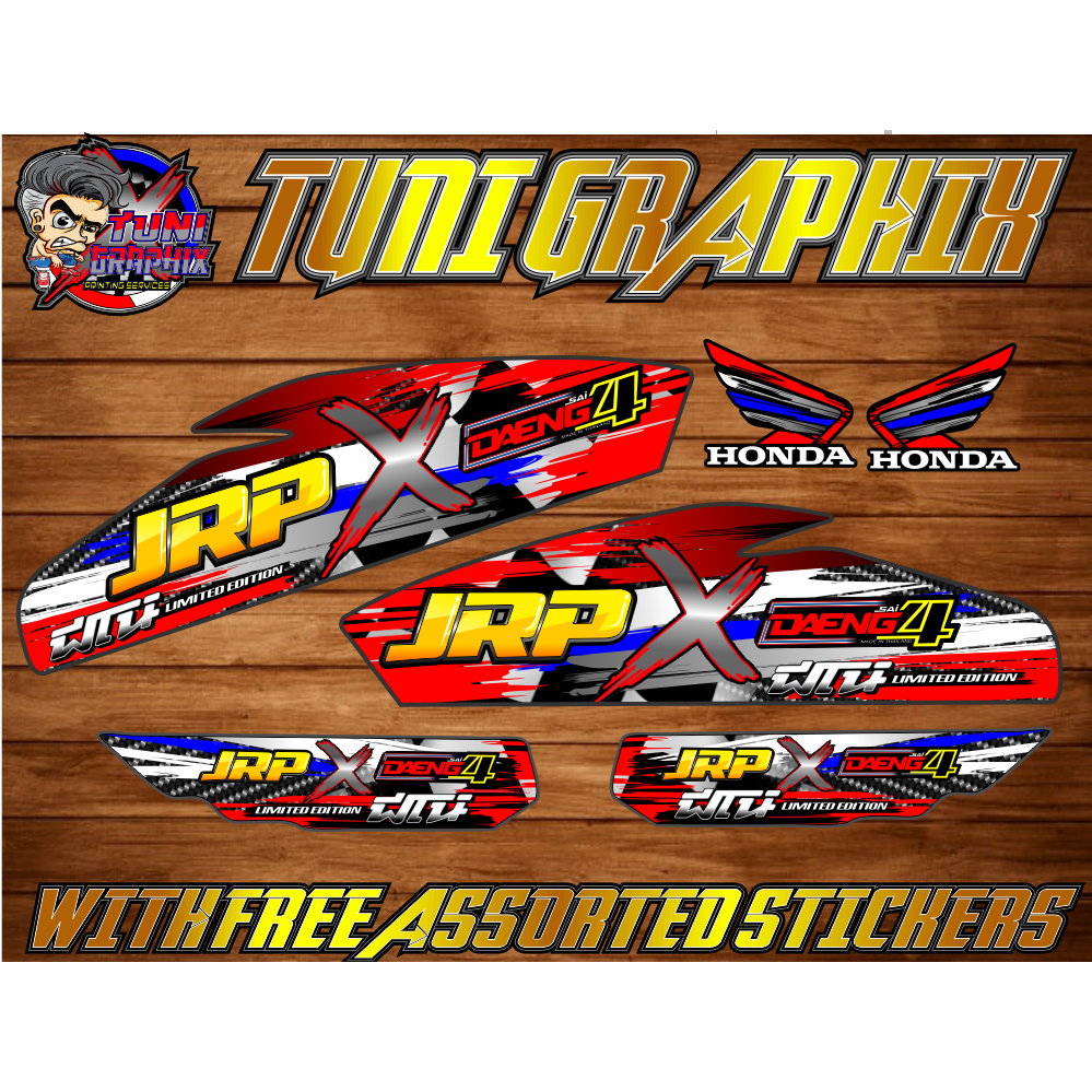 TMX / RUSI / PINOY / MOTOPOSH / SKYGO / DECALS STICKER V6 ( JRP X DAENG ...