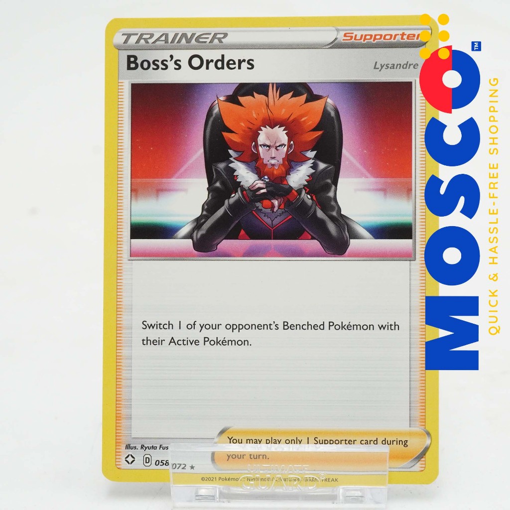 Boss's Orders - 058/072 - Rare | Supporter Cards Pokemon TCG | Shopee ...