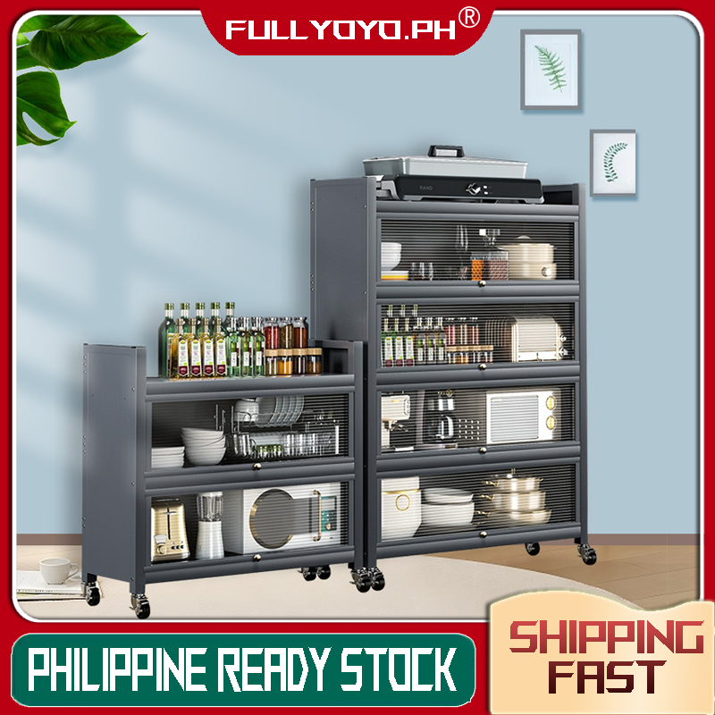 COD Kitchen Storage Cabinet Dish Organizer Fully Closed Locker Cooking ...