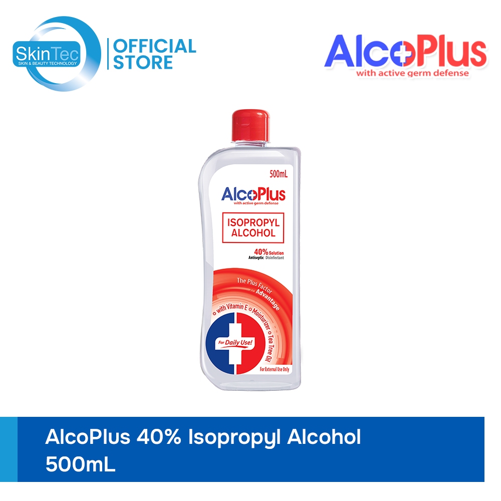 AlcoPlus Red 40% Isopropyl Alcohol (500ml) | Shopee Philippines