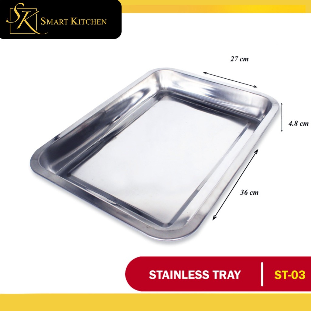 STAINLESS TRAY FOR KITCHEN USE Baking Trays / Serving Trays / Display ...