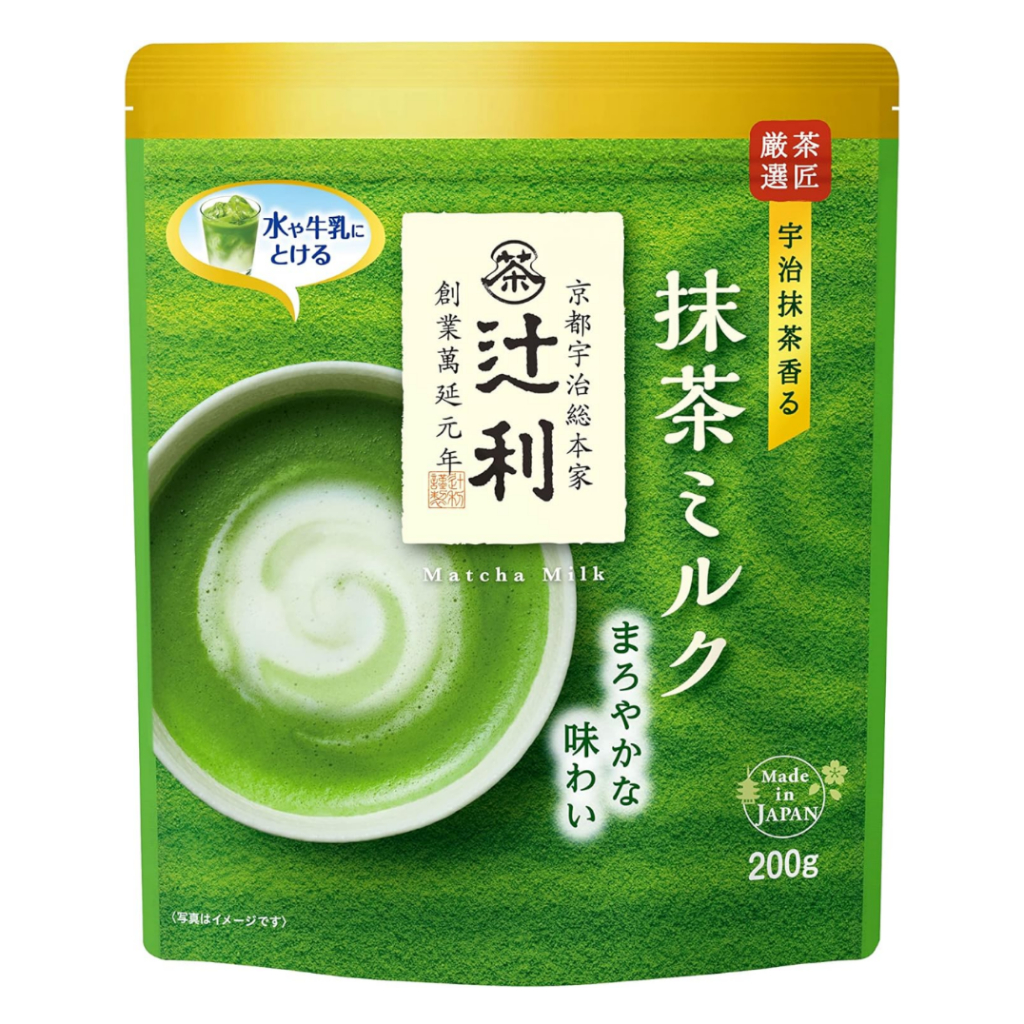 Tsujiri Matcha Green Tea Latte Powder (Japanese Matcha Milk Tea ...