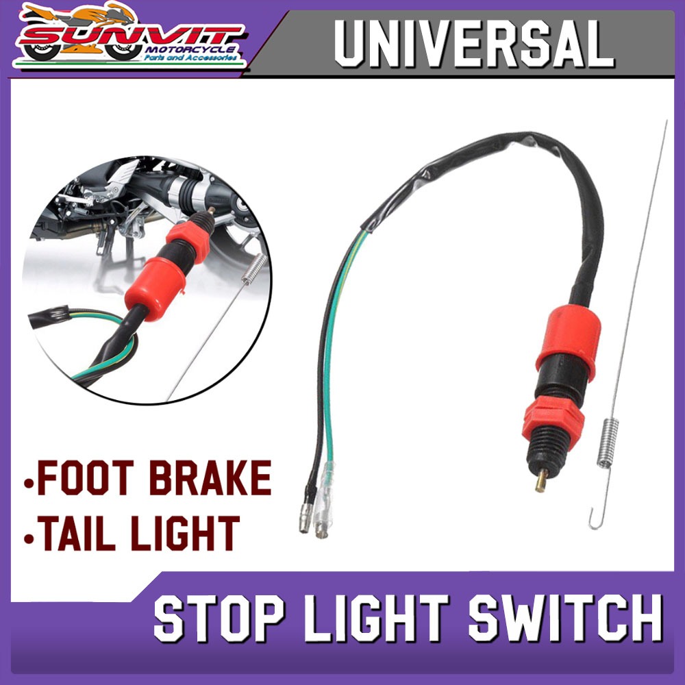 SUNVIT MOTORCYCLE UNIVERSAL STOP LIGHT SWITCH (FOOT BRAKE) | Shopee ...