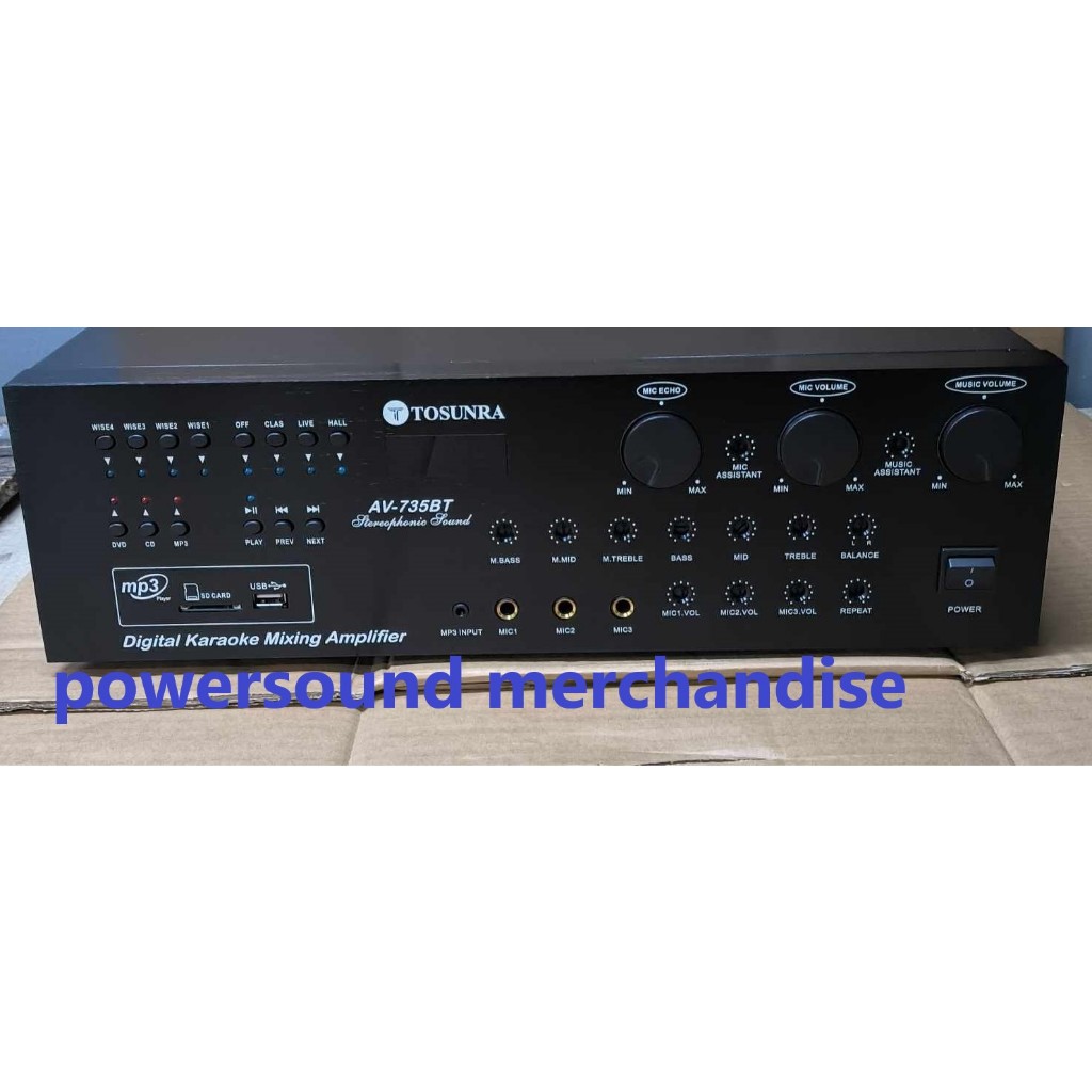 Tosunra amplifier AV-735BT av-735bt 700watts per channel | Shopee Philippines
