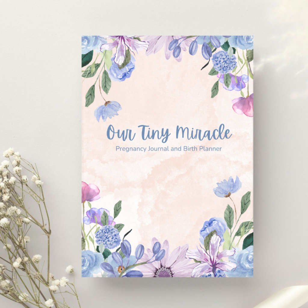 Pregnancy Journal and Birth Planner Guide for Moms Our Tiny Miracle ...