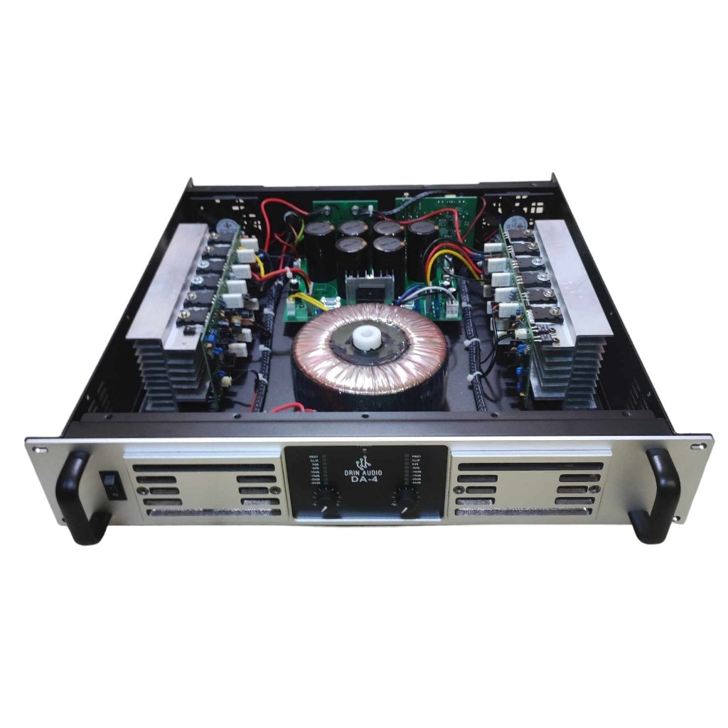 DRIN AUDIO DA-4 2RU 350W - 475 WATTS RMS STEREO PROFESSIONAL POWER ...