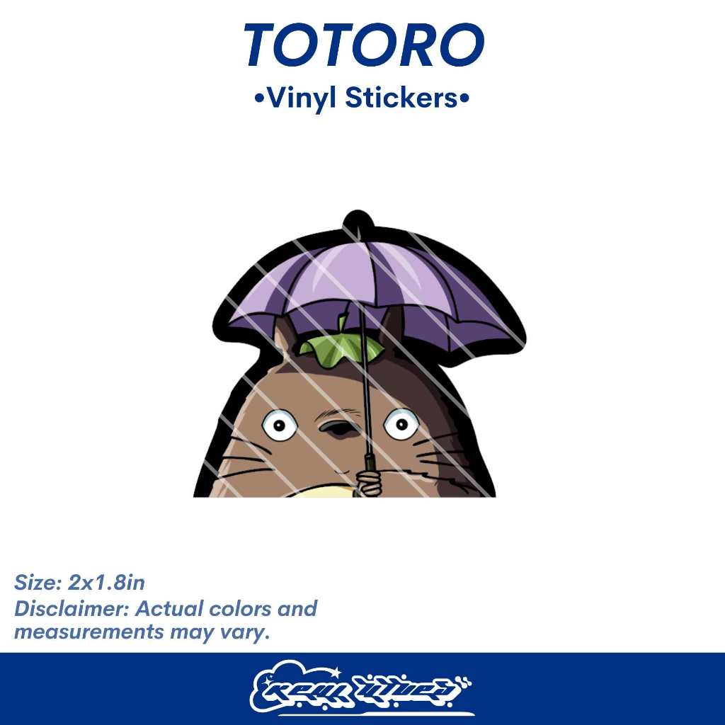My Neighbor Totoro Sticker Peeker Stickers WATERPROOF | Shopee Philippines