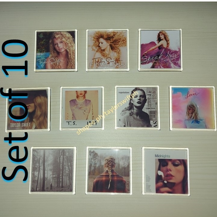 Set of 10 Taylor Swift Acrylic Ref Magnet / Standard Version Ref ...