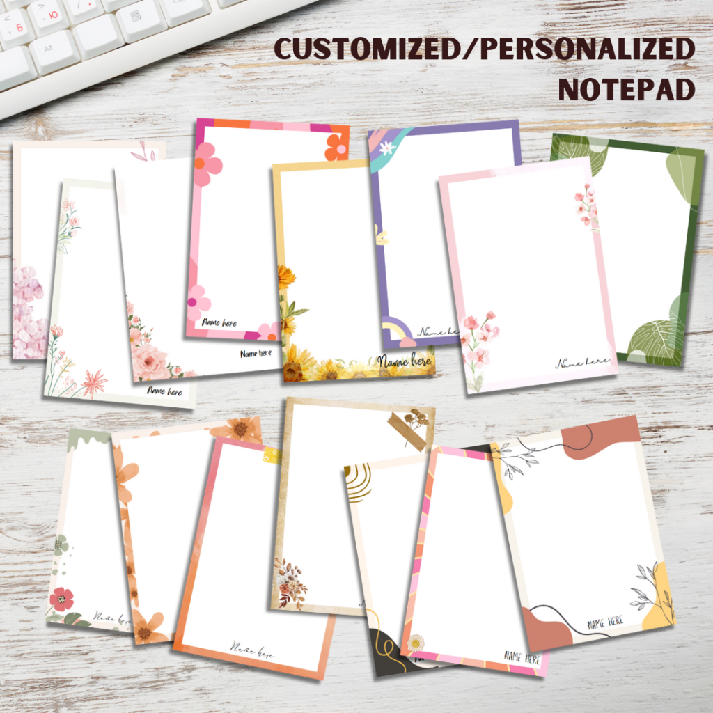 Customized/Personalized Notepad (Non-Sticky) 50 sheets | Shopee Philippines