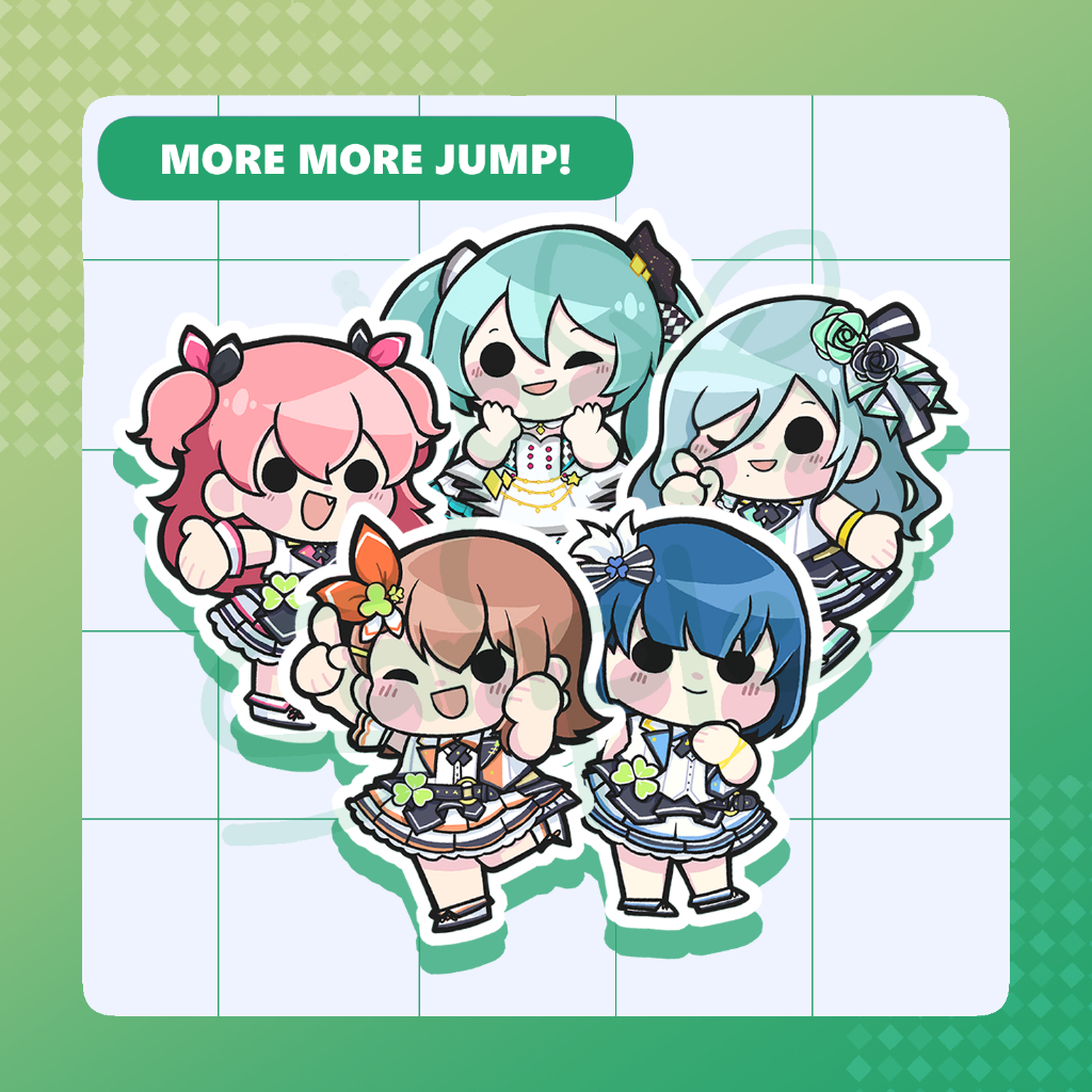 Project Sekai MORE MORE JUMP! Laminated Vinyl Stickers┃nimica shop ...