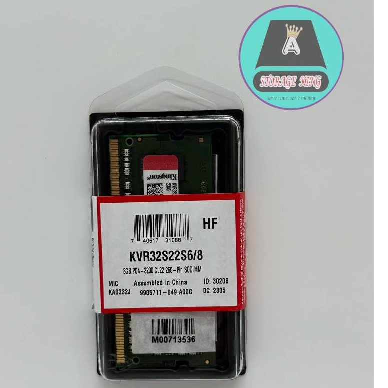 Kingston ValueRAM 8GB/16GB DDR4 2666Mhz/3200Mhz SODIMM Laptop Memory | Shopee Philippines