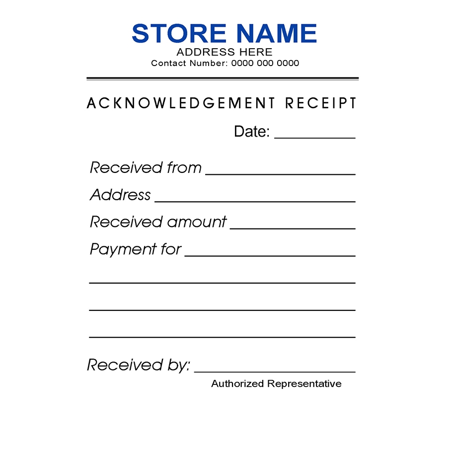 Personalized Receipt 4 Pads 4.25x5.5 | Shopee Philippines