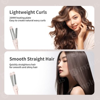 Simplus 2 in 1 Hair Straightener & Curler Ceramic Glaze Coating JFBA009 ...