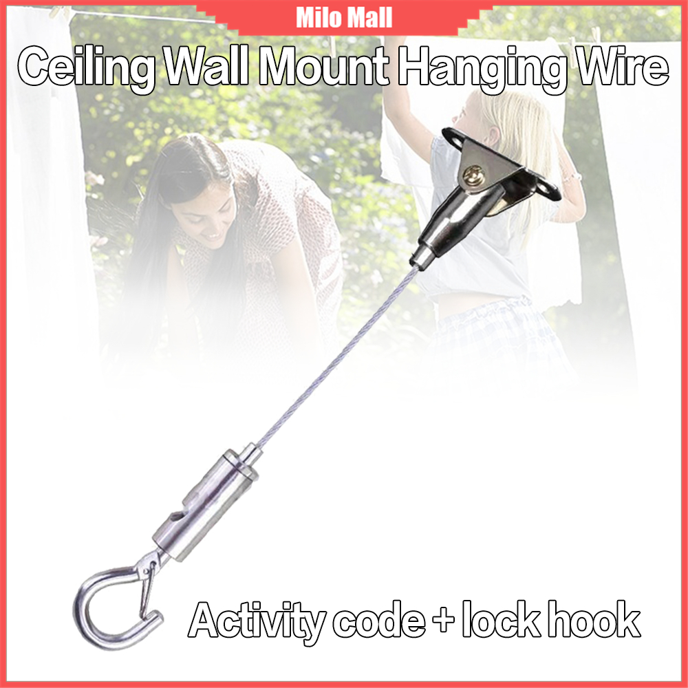 2pcs Adjustable Ceiling Wall Mount Hanging Wire For Billboards/hanging ...