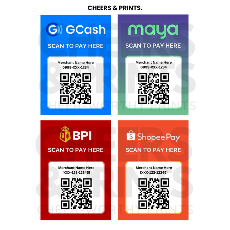 QR Code Sintra Board [Gcash | PayMaya | BDO | BPI] | Shopee Philippines