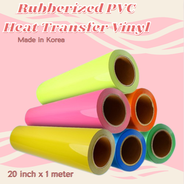 Quaff Cdp Rubberize Neon Color Heat Transfer Cuttable Vinyl 20 Inches X ...