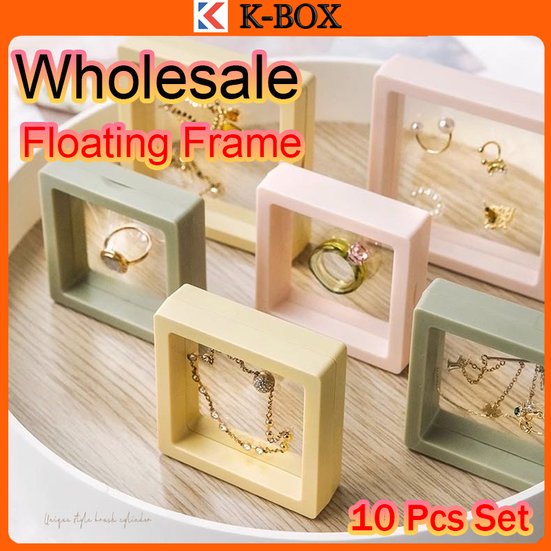 Floating Frame 3D Display Jewelry Box Suspension Storage PE Film ...