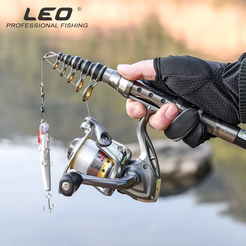 LEO 2.1m/2.4m Fishing Rod Set Original Fishing Rod And Reel With ...