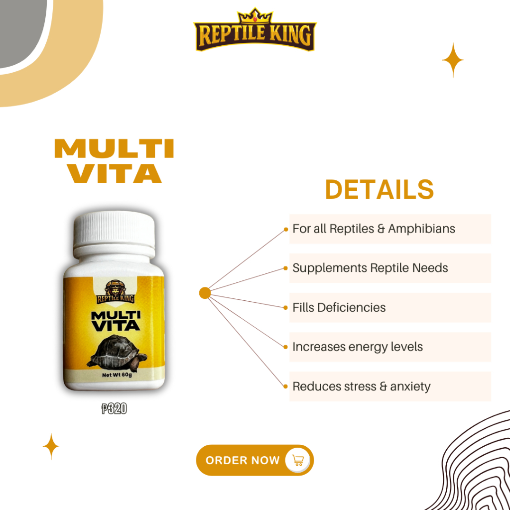 Reptile King Multi Vita Vitamins For Reptile Tortoise | Shopee Philippines