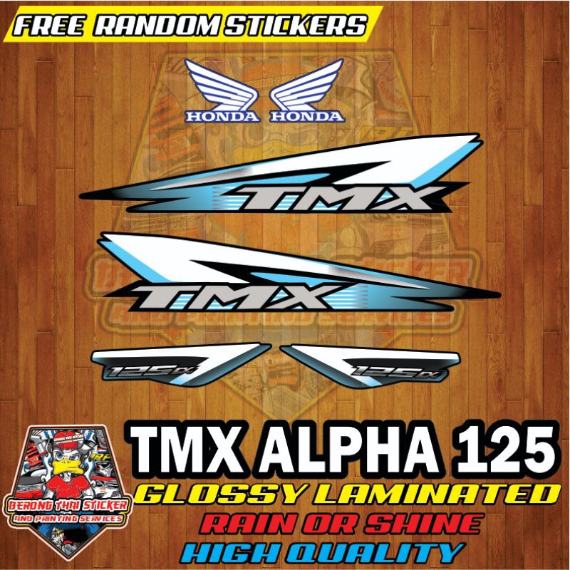 Honda Tmx 125 Alpha Stock Decals free stickers | Shopee Philippines
