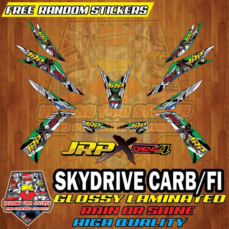 SkyDrive 125 carb/fi jrp x Ds4 decals sticker | Shopee Philippines