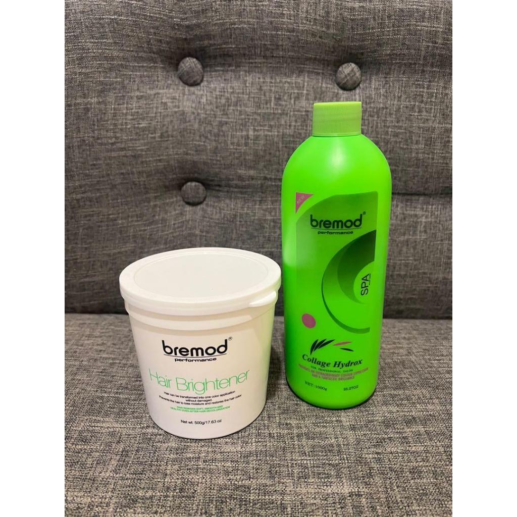 Bremod hair brightener 500g with Bremod Spa hair care collage hydrox ...