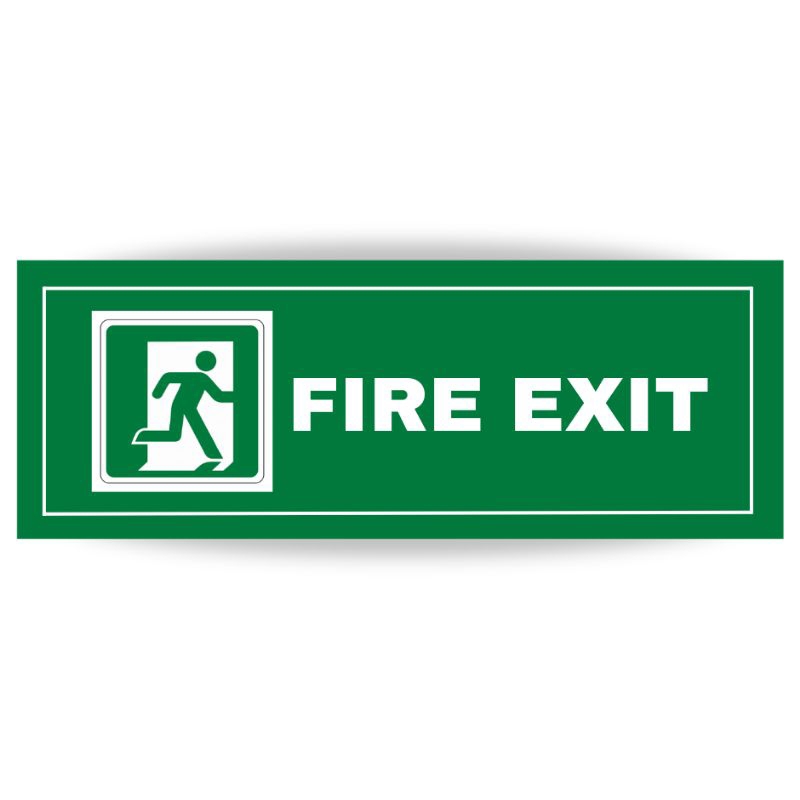 Signages Fire Exit Laminated MaKapal 250mic,labasan | Shopee Philippines