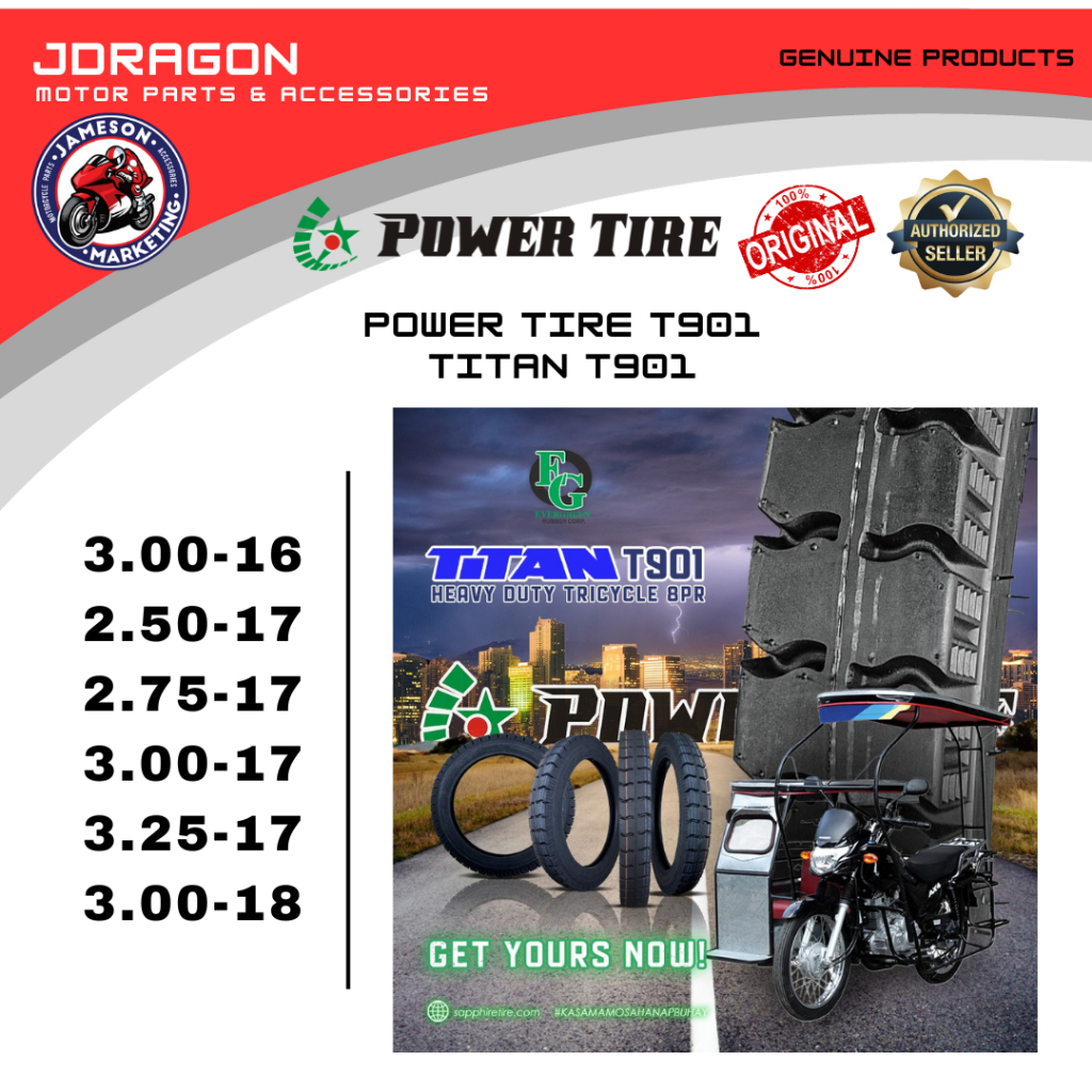 POWER TIRE TITAN (T901) (BANANA TYPE) (8PLY) (FREE SAPPHIRE,POWER TIRE ...