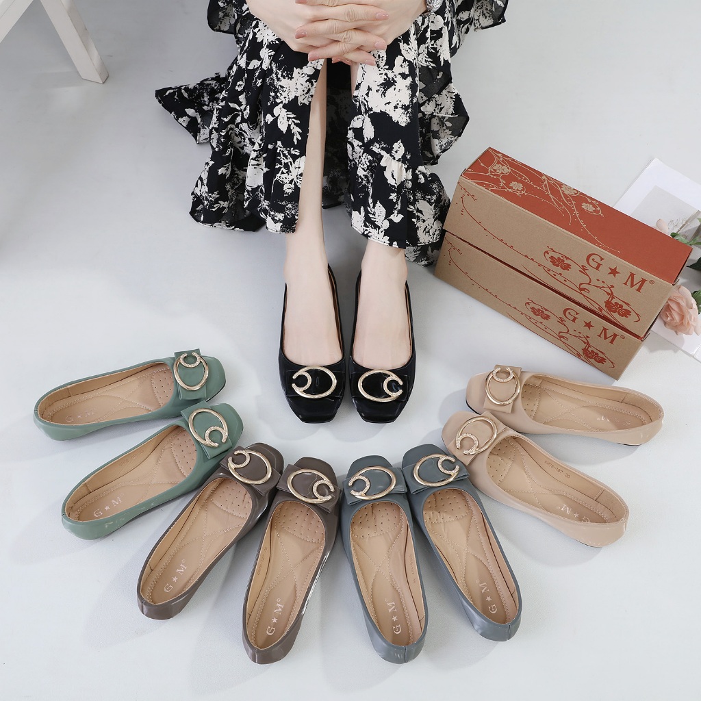 【WZD】Fashion Women Doll Shoes Office Flat Shoes Daily Loafer GM78-187 ...