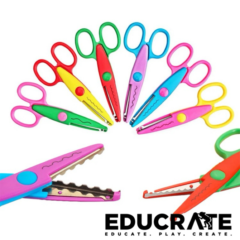 educratePH 1pc Craft Decorative Scissors for Arts 5” zigzag waves ...