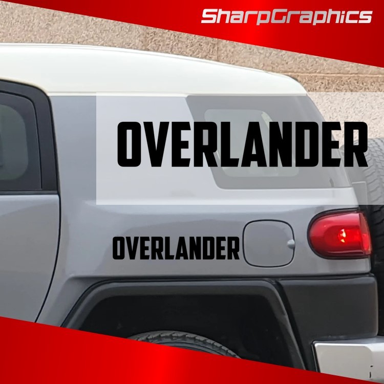 OVERLANDER OVERLANDING OUTLANDING Off Road 4x4 Sticker Decal | Shopee ...
