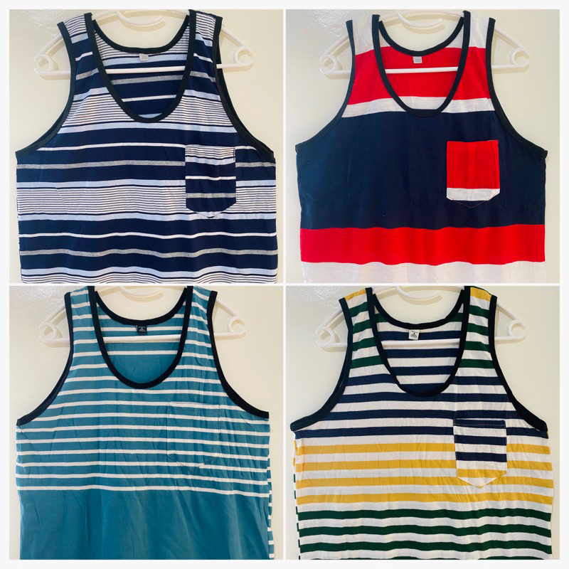 MEN SANDO WITH POCKET FIT UP TO XL | Shopee Philippines