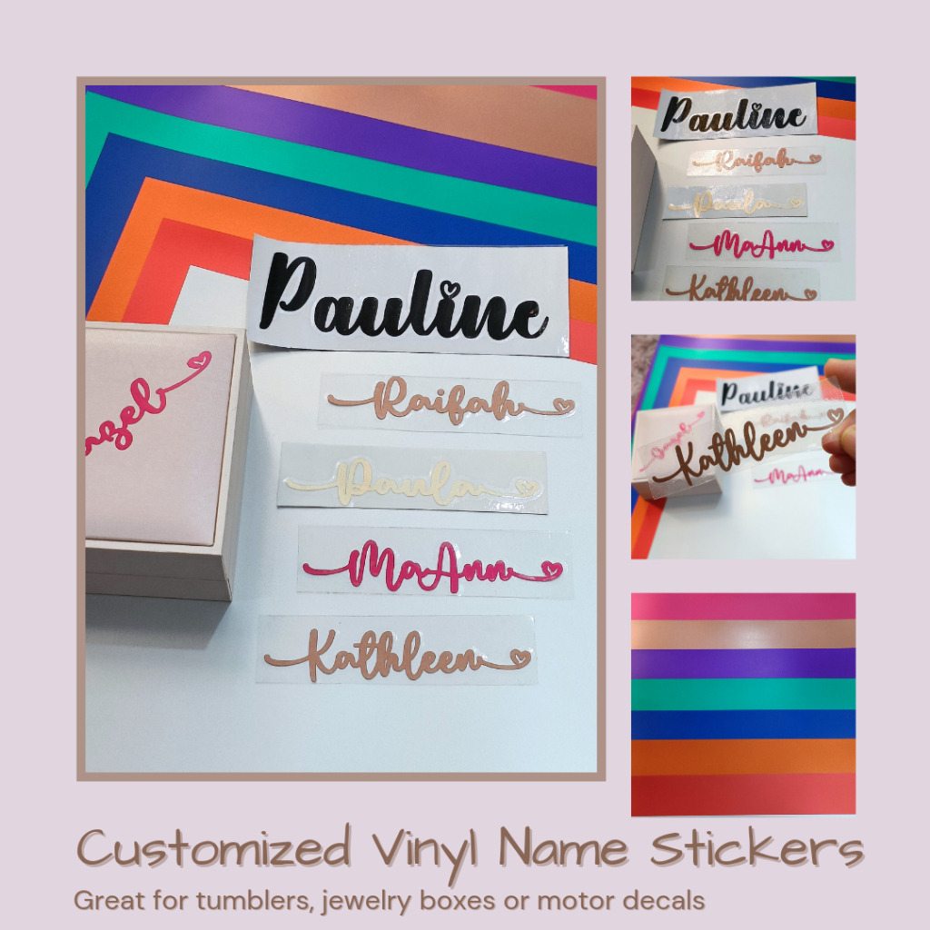 Personalized Decal Vinyl Name/Label Stickers | Shopee Philippines