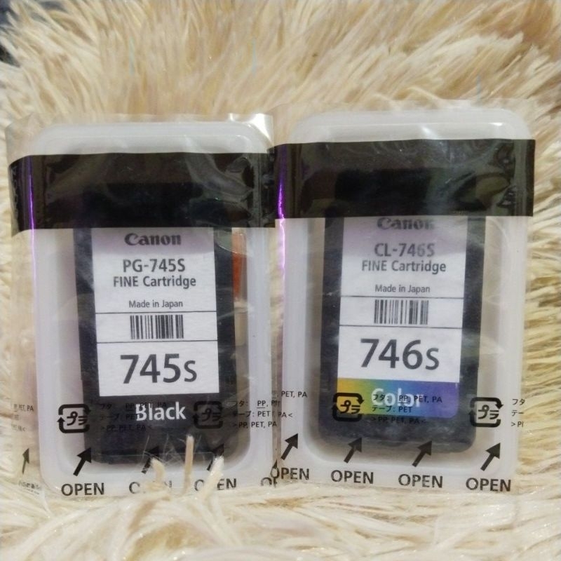 Genuine Canon PG- 745s Black & CL- 746s Color Pixma Brandnew Sealed w ...