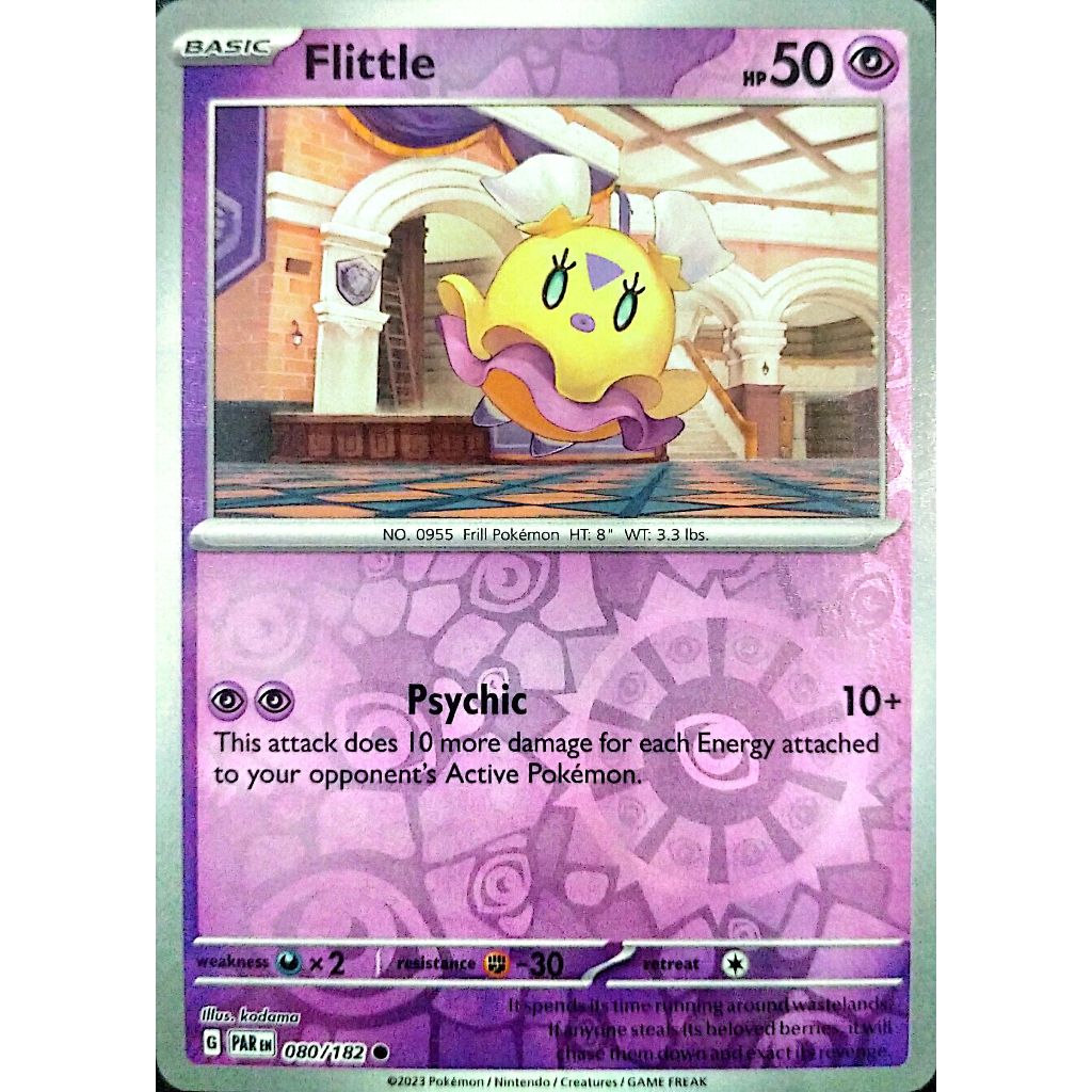 Pokemon TCG Flittle 080/182 Reverse Holo Paradox Rift | Shopee Philippines