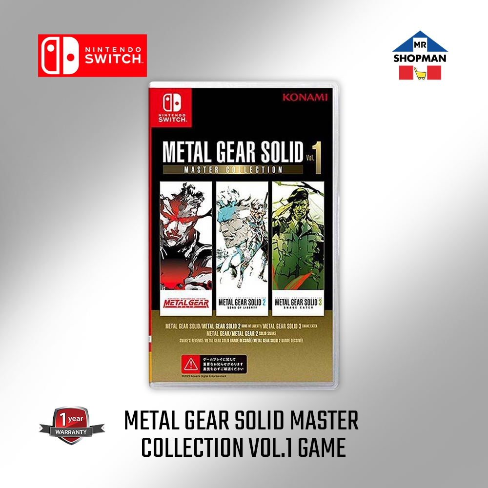 Nintendo Switch Metal Gear Solid: Master Collection Vol. 1 Gmae ...