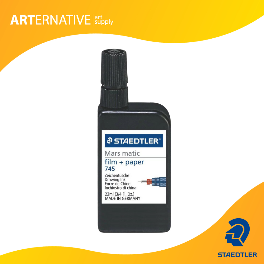 Staedtler Mars Matic 745 Film + Paper Drawing Ink 22ml | Shopee Philippines