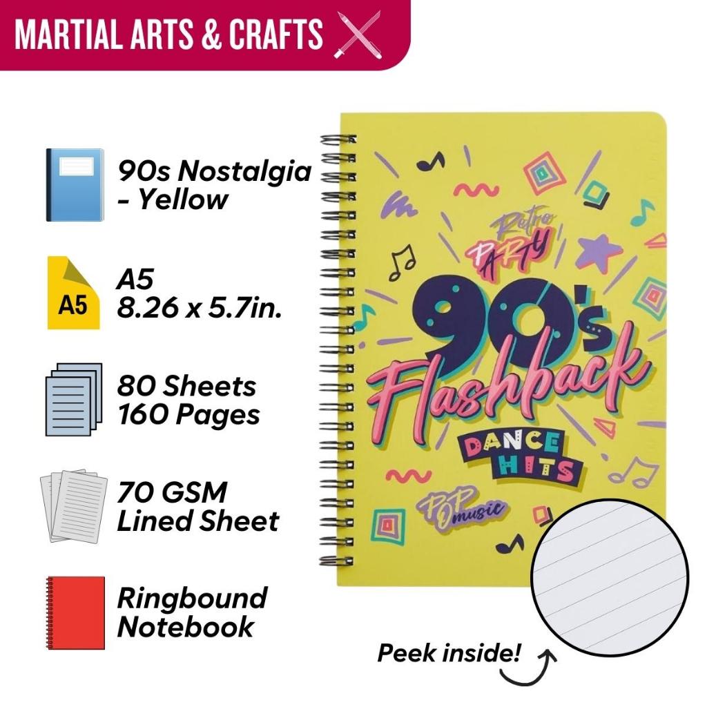 A5 Spiral Lined Notebook - 90s Nostalgia | Shopee Philippines