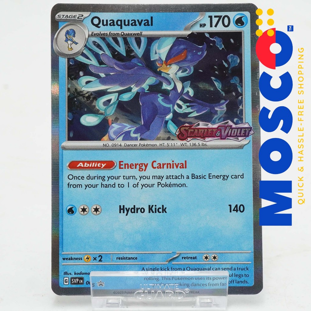 Quaquaval - SVP005 - Prerelease Promo Pokemon Scarlet & Violet ...