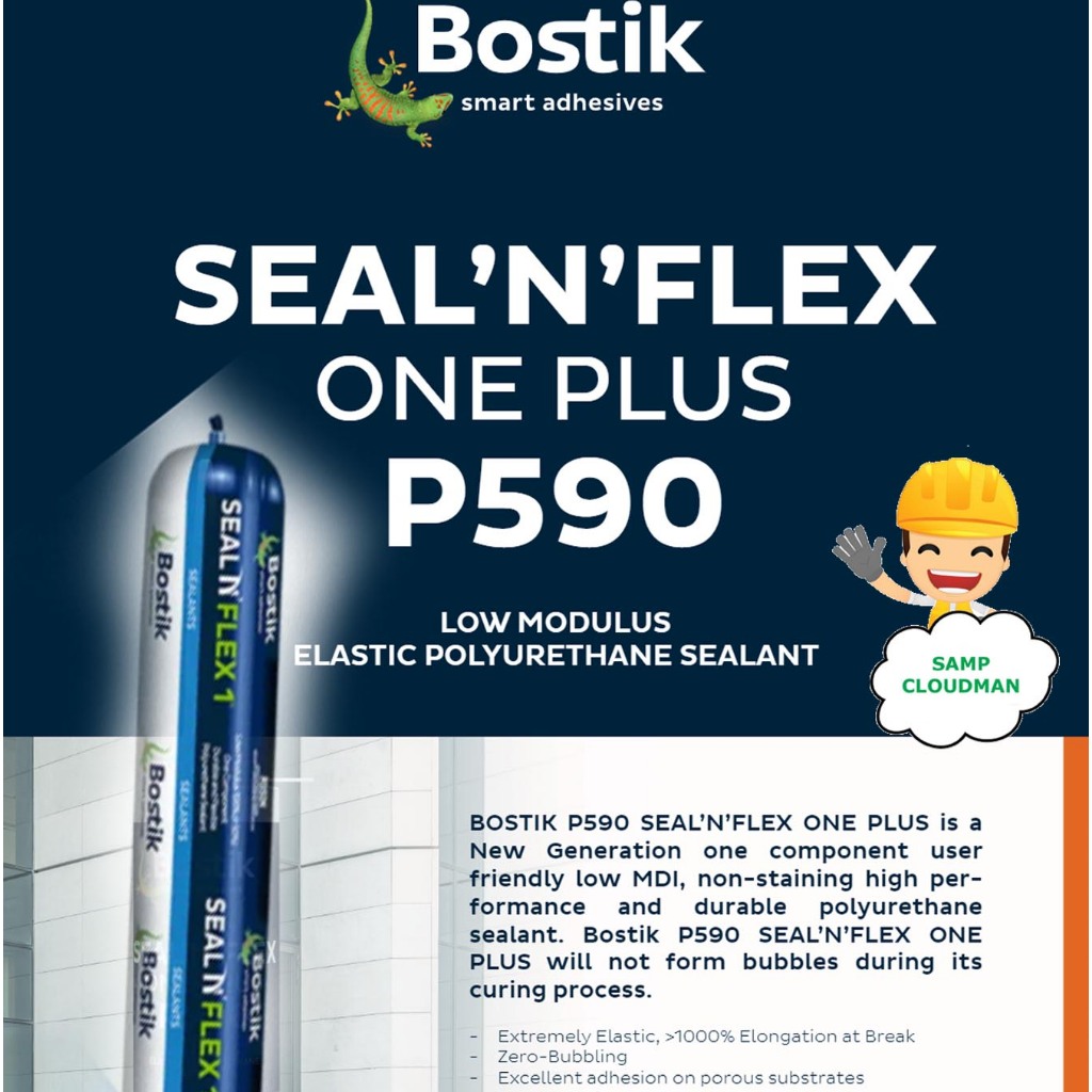 Bostik Seal N Flex 1 Hi-Performance Polyurethane Joint Sealant 600ml Sausage Type Seal and Flex ...