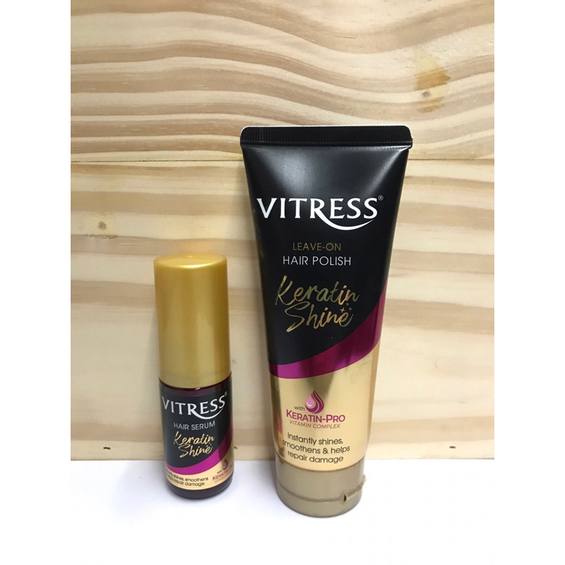 Vitress Keratin Shine hair serum/Leave on | Shopee Philippines