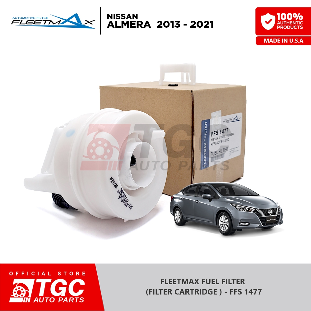 Fleetmax Fuel Filter for NISSAN ALMERA (FILTER CARTRIDGE ONLY) 2013 ...