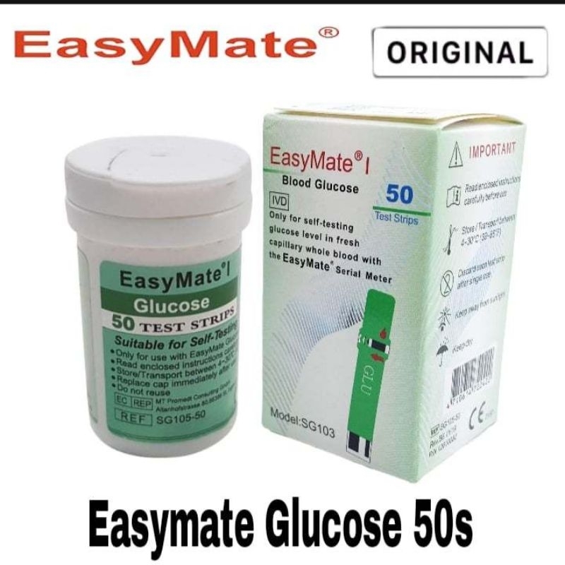 Easymate Glucose 50 strips | Shopee Philippines