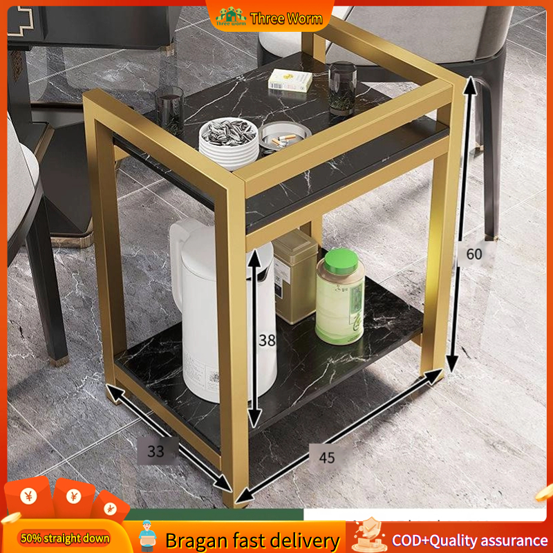 Simple household multi-functional two-storey sofa side table small end ...