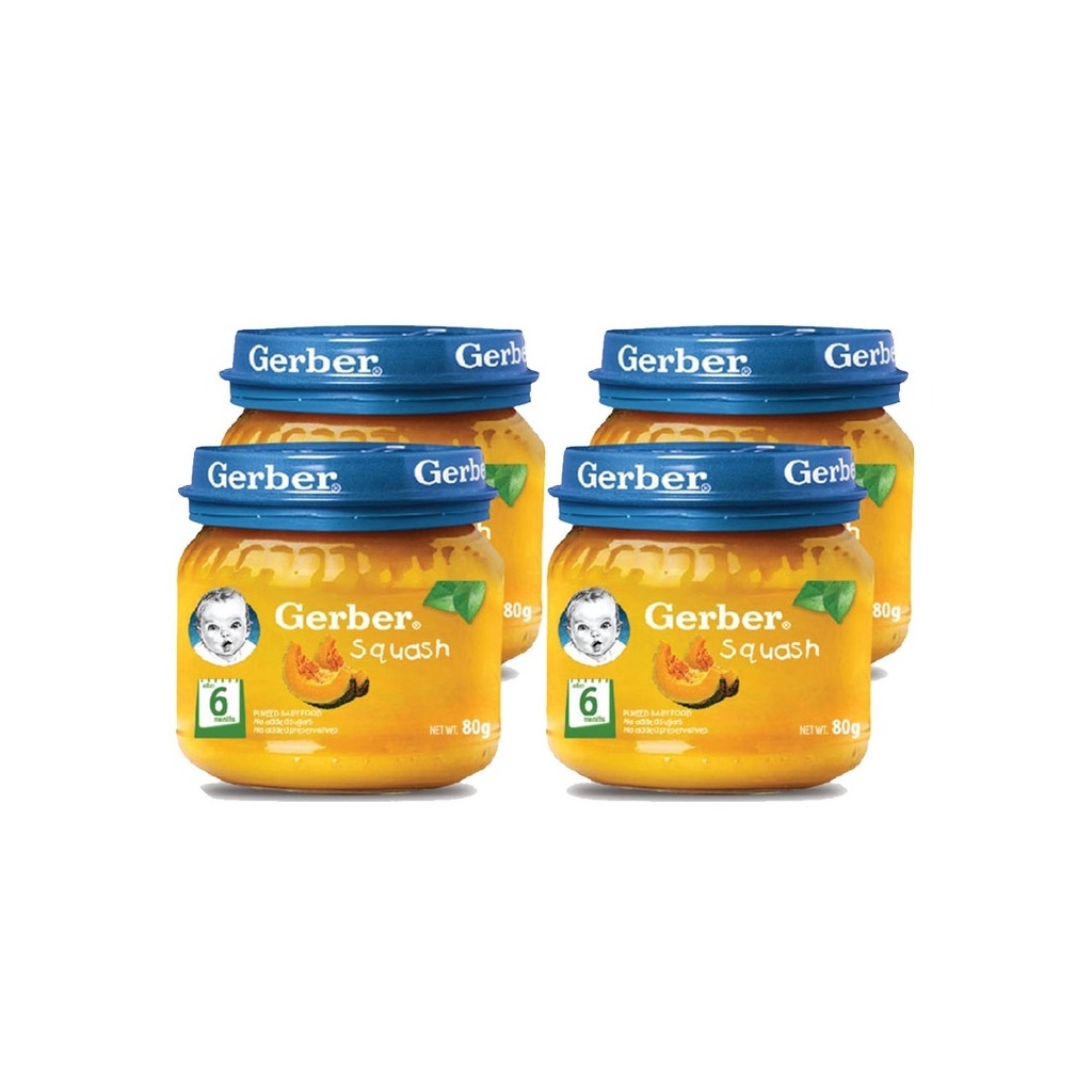 Gerber Squash Puree Baby Food 80g Pack Of 4 | Shopee Philippines