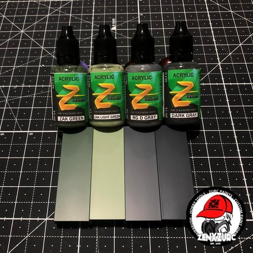 ZurC Hobby Paints Set CG - GREEN Zaku Colors Junior Set CG | Shopee ...