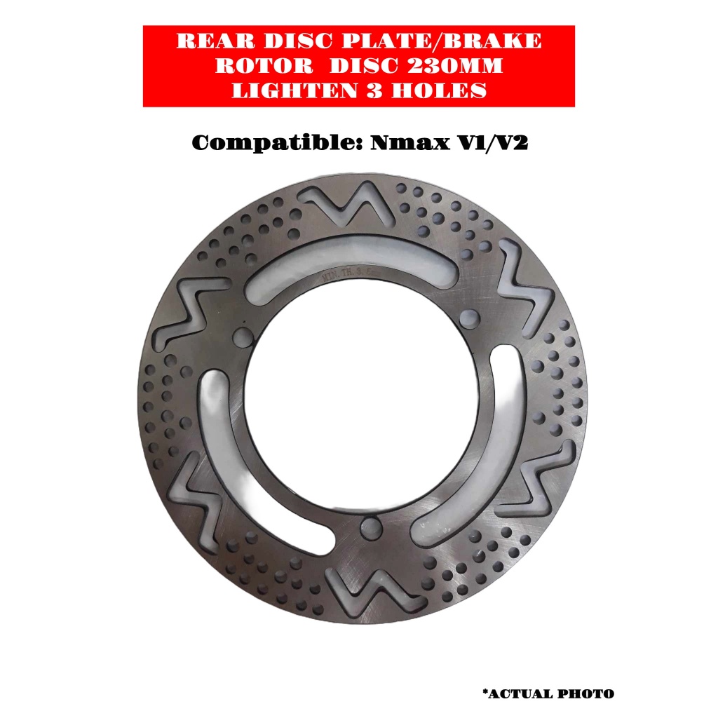 Rear 230mm Lighten Disc Plate Thickness 3.5mm 3holes For Nmax V1/V2 ...